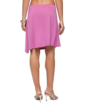 EDIKTED Fiori Buckle Asymmetric Midi Skirt