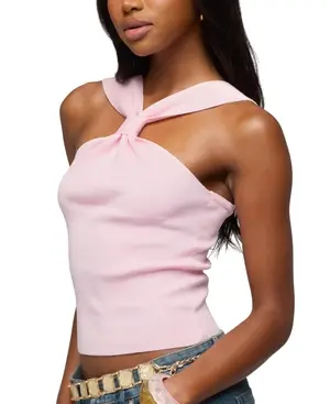 EDIKTED Kerren Knotted Knit Top