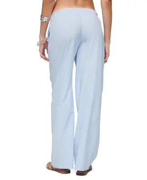 EDIKTED Cersei Striped Low Rise Pants