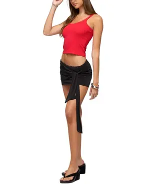 EDIKTED Lorena Wrap Tie Mini Skort