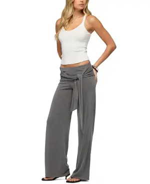 EDIKTED Juliena Ribbed V Neck Tank Top