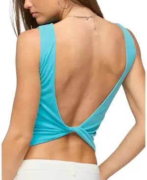 EDIKTED Rondah Twisted Backless Top