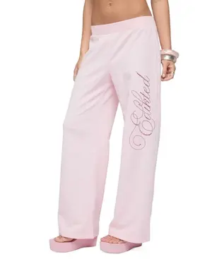 EDIKTED Studio Rhinestone Embellished Sweatpants