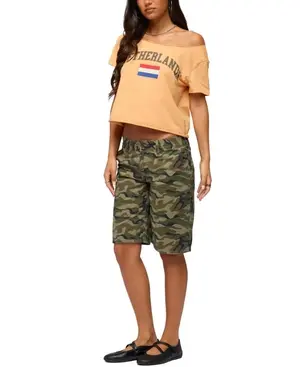 EDIKTED Netherlands Off Shoulder T Shirt