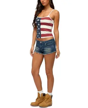 EDIKTED Usa Lover Tank Top