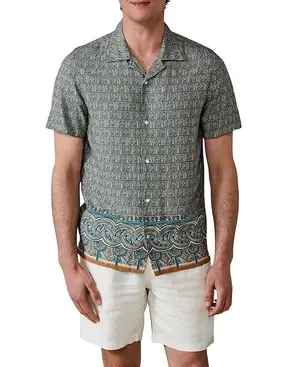 Aubin Belmont Printed Shirt - Tile Print
