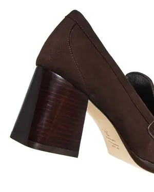 STUART WEITZMAN Vera Loafer Suede Pumps