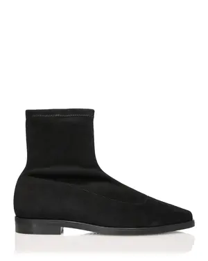 STUART WEITZMAN Staci Stretch Suede Ankle Boots