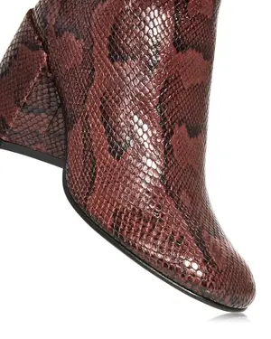STUART WEITZMAN Bacari 75 Snake Embossed Ankle Boots