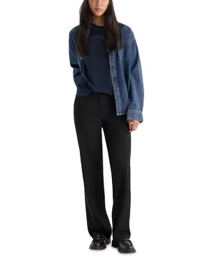 Good American Low Rise Straight Leg Pants