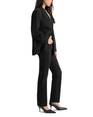 Good American Vintage Mid Rise Straight Jeans In Black441