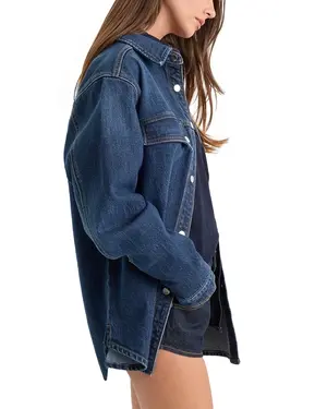 Good American The Denim Overshirt