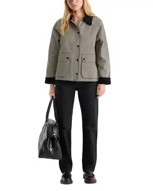 Good American The Heritage Gingham Jacket
