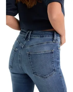 Good American Good Classic High Rise Bootcut Jeans In Indigo1327b