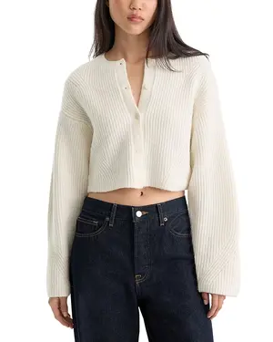 Good American The Chunky Knit Cardigan