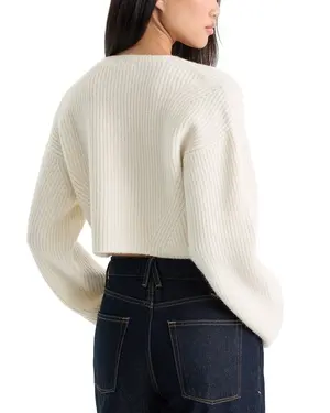 Good American The Chunky Knit Cardigan