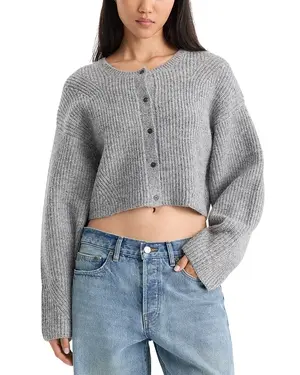 Good American Cardigan - Heather Grey