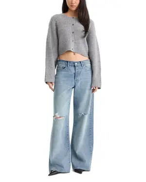 Good American Cardigan - Heather Grey