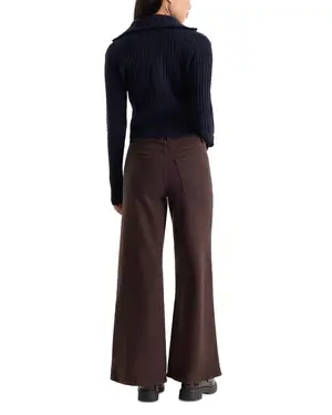 Good American Good Waist Palazzo Ankle Jeans