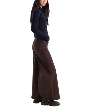 Good American Good Waist Palazzo Ankle Jeans