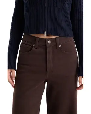 Good American Good Waist Palazzo Ankle Jeans