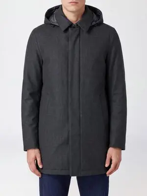 Herno Hooded Water-repellent Padded Wool Blend Parka