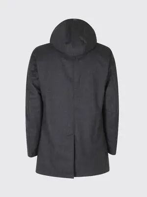 Herno Hooded Water-repellent Padded Wool Blend Parka