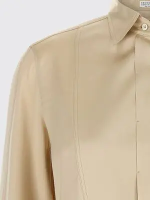 Brunello Cucinelli Slim Fit Stretch Silk Shirt