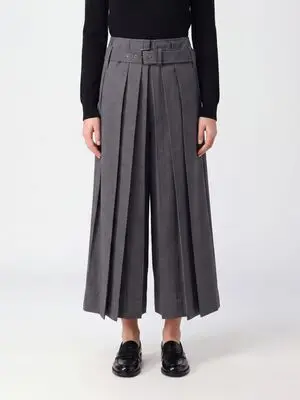 Brunello Cucinelli Cropped Wide-leg Pleated Wool Trousers
