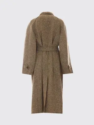 Brunello Cucinelli Chevron Wool Coat - Camel
