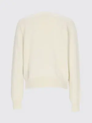 Balmain Cashmere Virgin Wool Blend Crewneck Jumper - White