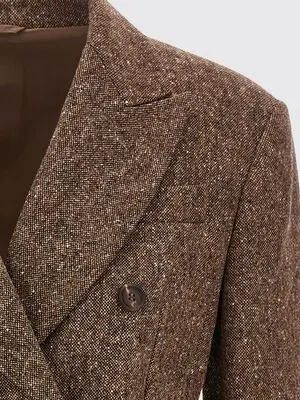 Brunello Cucinelli Double-breasted Wool Blend Blazer
