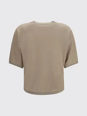 Brunello Cucinelli Relaxed Fit Cashmere And Silk Crewneck Jumper - Brown