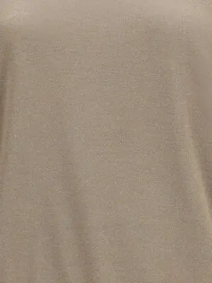 Brunello Cucinelli Relaxed Fit Cashmere And Silk Crewneck Jumper - Brown