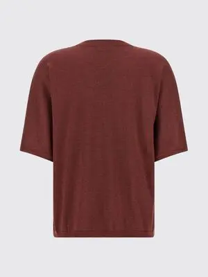 Brunello Cucinelli Relaxed Fit Cashmere And Silk Crewneck Jumper - Red
