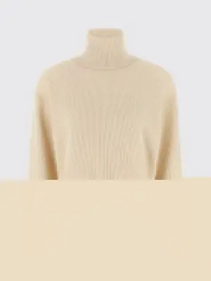 Brunello Cucinelli Ribbed Turtleneck Sweater - White