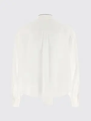 Brunello Cucinelli Shirt With Tie Detail - White