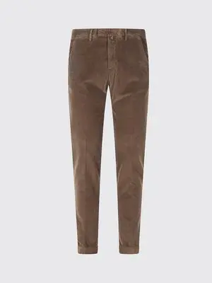 BRIGLIA 1949 Cotton Velvet Chino Trousers - Brown
