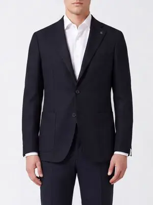 Tagliatore Single-breasted Wool Blazer With Peak Lapels And Back Vent
