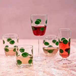 VIETRI Drop Wine Glass