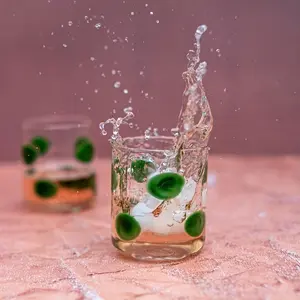 VIETRI Drop Double Old Fashioned Glass, Set Of 2