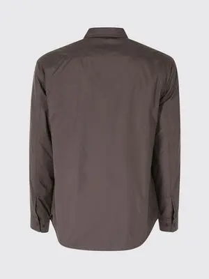 BRIGLIA 1949 Nylon Shirt Jacket With Snap Buttons - Brown