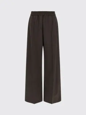 Brunello Cucinelli High-waisted Wide-leg Stretch Wool Blend Trousers