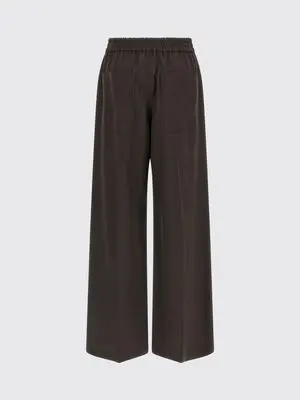 Brunello Cucinelli High-waisted Wide-leg Stretch Wool Blend Trousers