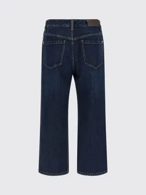 Brunello Cucinelli High-waisted Cropped Cotton Denim Jeans With Monili Detail