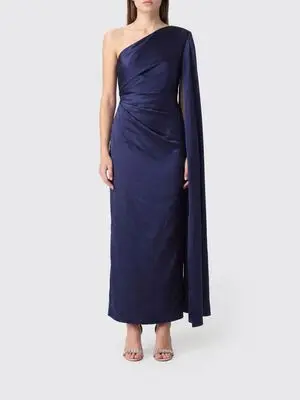 Solace London One-shoulder Draped Waist Gown
