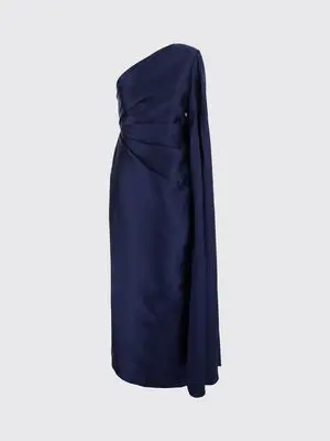 Solace London One-shoulder Draped Waist Gown