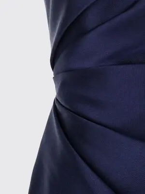Solace London One-shoulder Draped Waist Gown