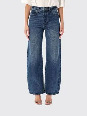 FRAME The Bow High-waisted Wide-leg Jeans In Cotton Denim - Blue