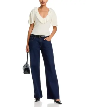 Paige Inaya Merino Wool & Cotton Top - Ivory